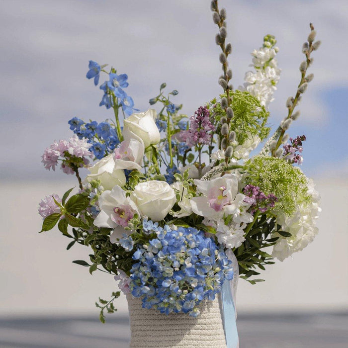 Flowers In Basket | Same-day Delivery in Los Angeles – Black Orchid Flowers